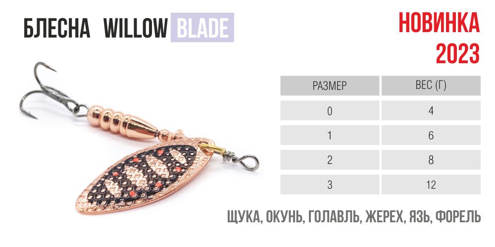 Новинка! Блесна Mottomo Willow Blade